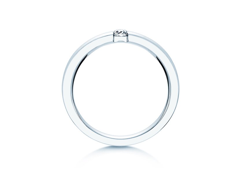 Spannring Infinity mit Diamant zur Verlobung kaufen