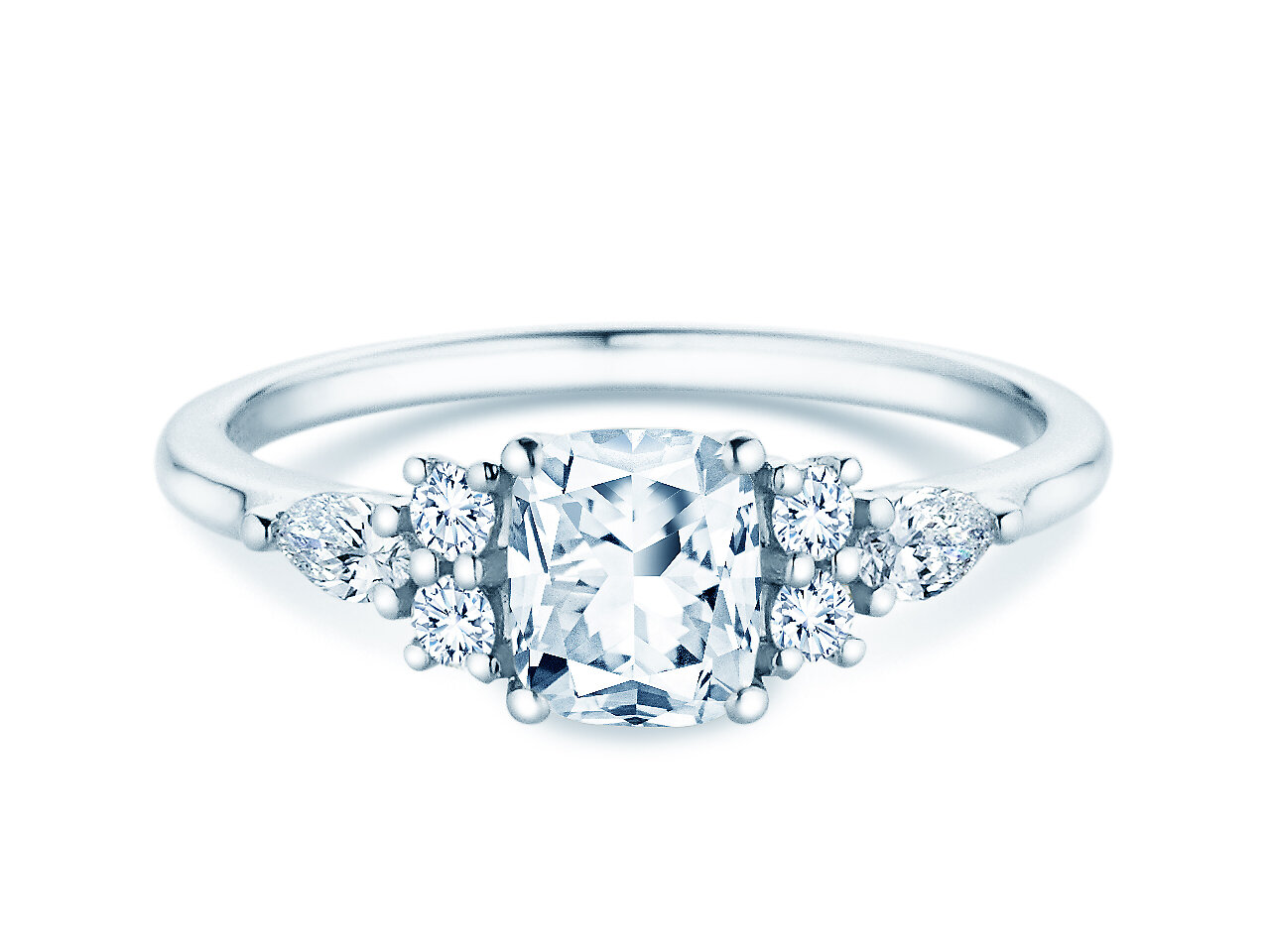 Verlobungsring Cushion Marquise | VERLOBUNGSRINGE.de