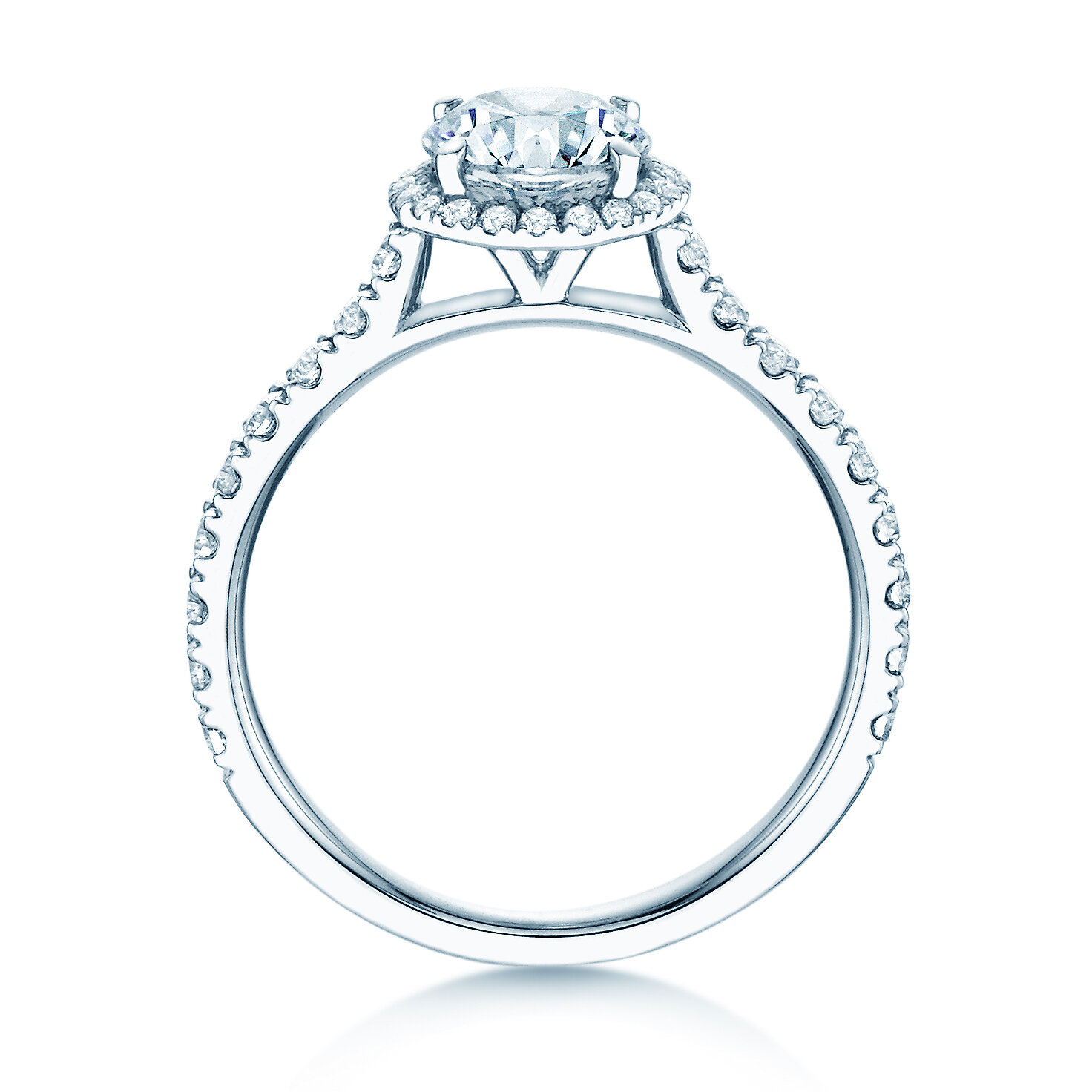 Diamantring Pure Infinity mit funkelndem Halo